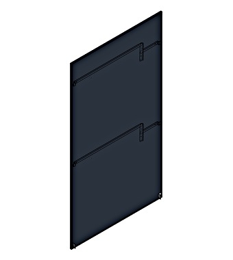 SORAX Side Wall D=1.200xH=2.000mm, RAL9005, entire
Entire side wall with internal locking, (1U=1pc.)