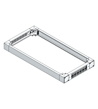 SORAX Plinth, Ventilated, W=600xD=1.200xH=100mm,RAL7035
Plinth set, ventilated design with filter mat