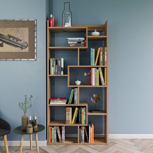 Hanah Home Kuttap - Polica za knjige od bora OŠTEĆENO