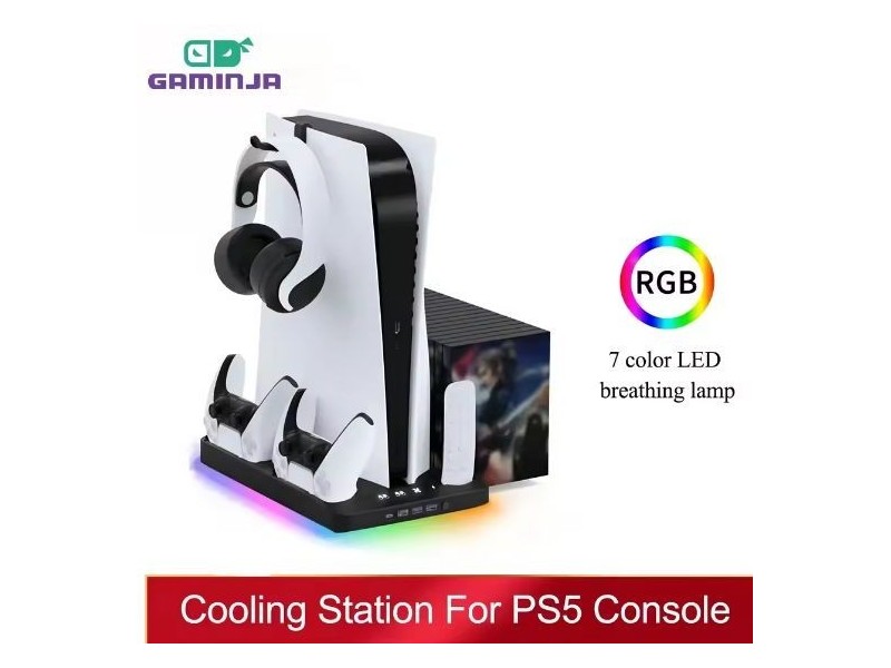 LED RGB postolje sa hladnjakom za Playstation 5