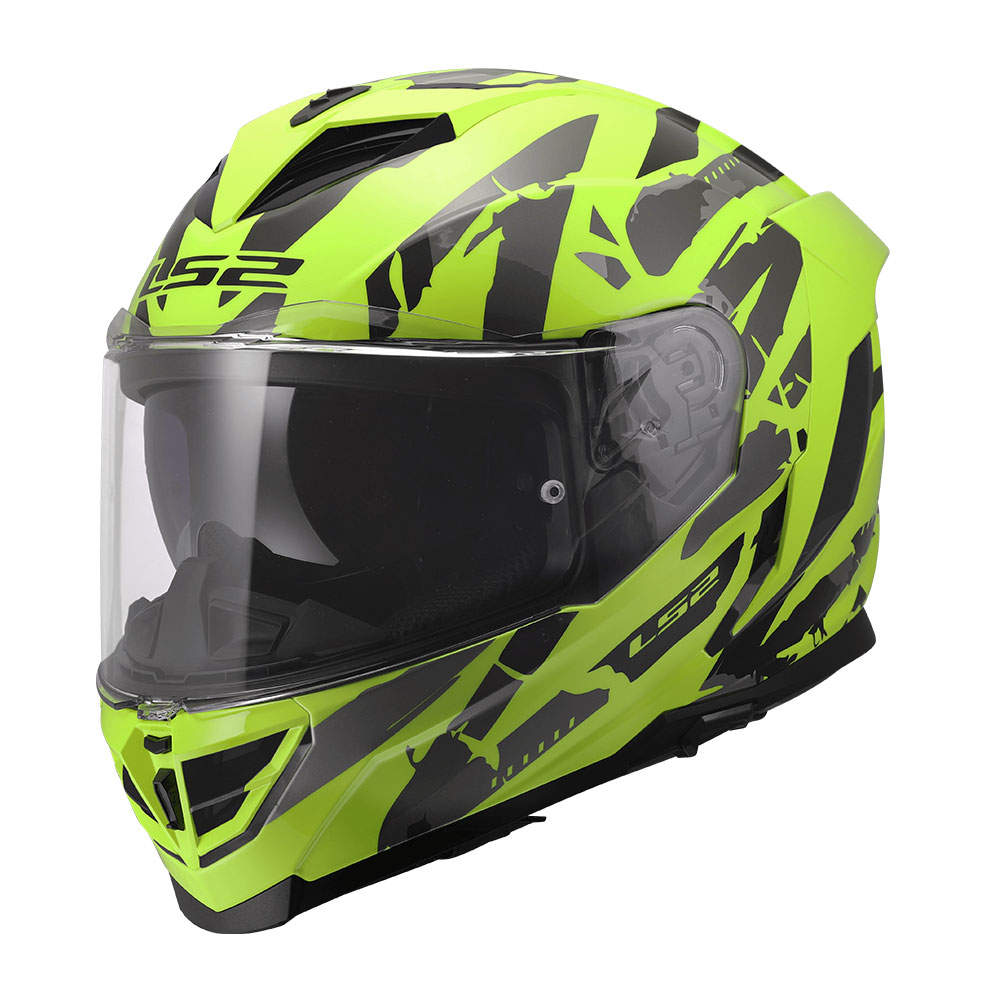 Kaciga za motor LS2 Full Face FF818 STORM III KAOS žuta