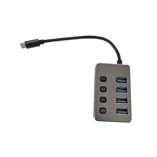 E-Green USB 3.1 tip C - HUB superbrzi 4port USB 3.0 sa prekidačima