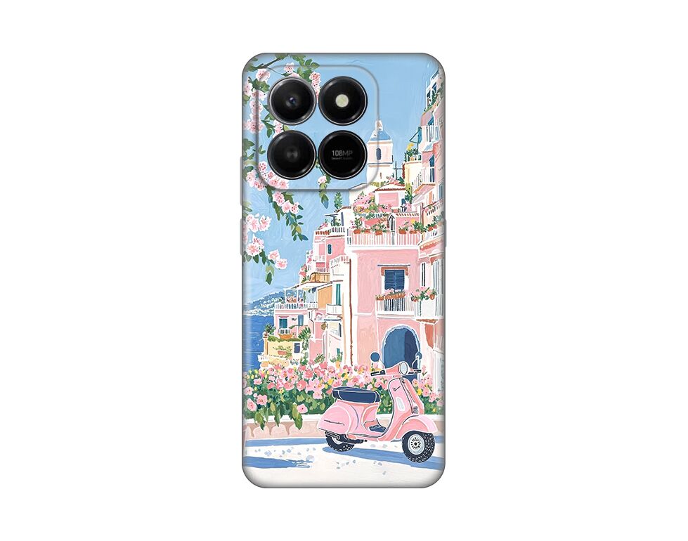 Silikonska futrola PRINT - Honor X7d 4G/400 Smart 5G Pink Italy