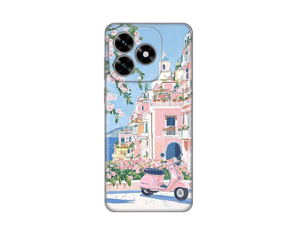 Silikonska futrola PRINT - Huawei Honor X5c Plus Pink Italy