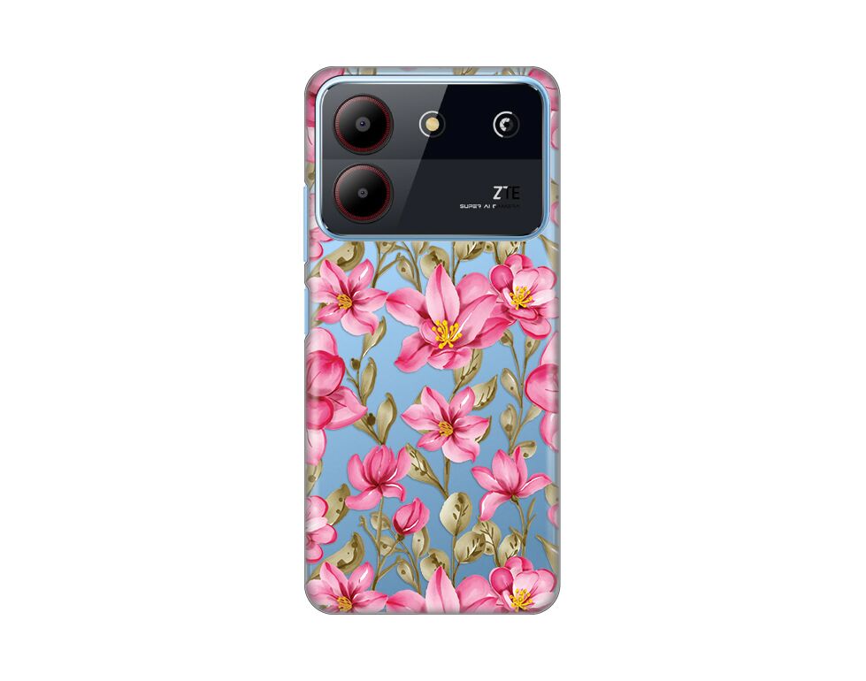 Silikonska futrola PRINT - ZTE Blade A54 Magnolia