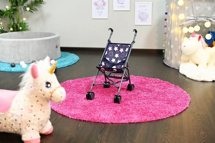 Kolica Sim Star blue pink