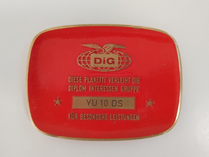 UDRUZENJE RADIO AMATERA DIG YU 10 DS MESING EMAJL
