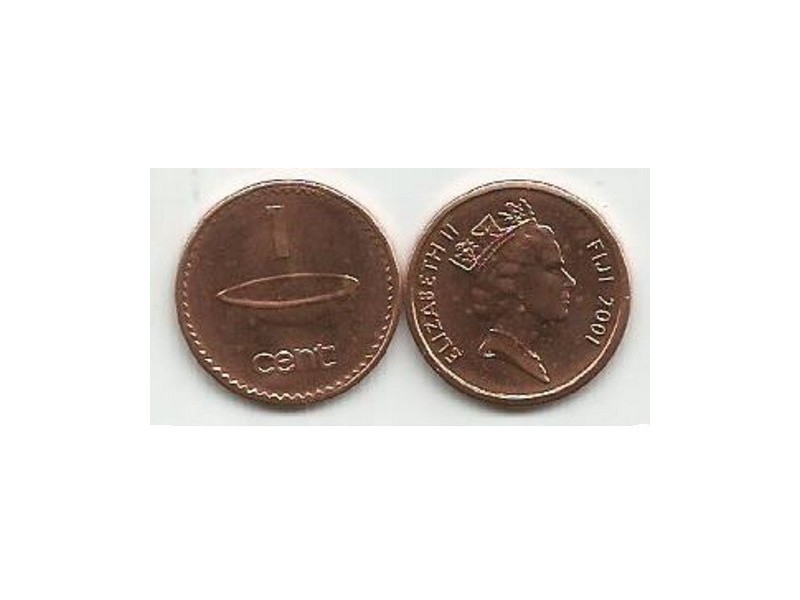 FIJI 1 cent 2001. UNC