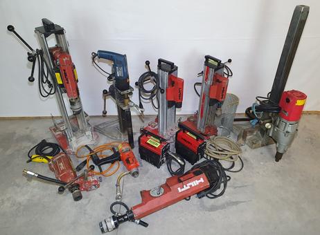 Mašine za dijamantsko bušenje Hilti i jezgraste burgije – Kompletan set, 117 delova