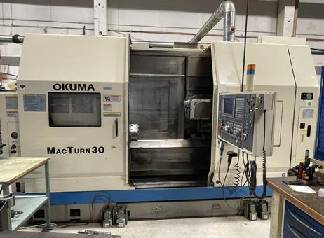 cnc strug Okuma Mac Turn 30 OSP-U100L