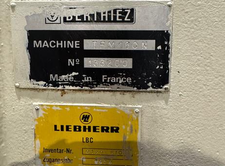 strug sa vertikalnom kupolom BERTHIEZ TFM 160/N