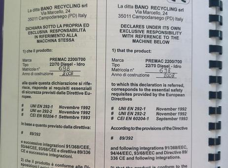 biljka Bano Recycling Premac 2200/700 OD