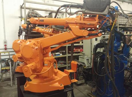 Industrial Robot ABB IRB 2400L Twin robotic cell