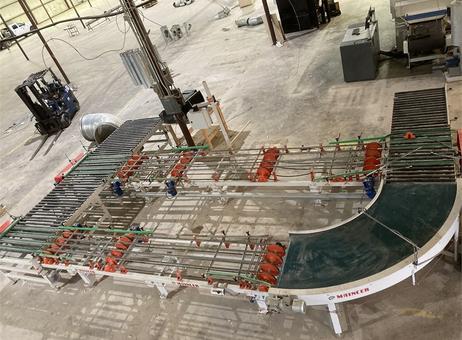 Transporter Maincer Powered Cross Transfer Conveyor Line