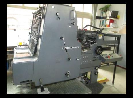 Ofset štamparska mašina 1 boje Heidelberg MO-S+