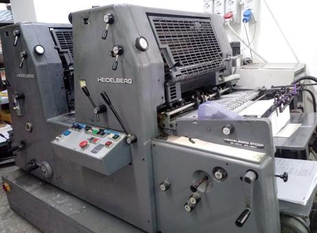 Offset dve boje Heidelberg GTOZP 52