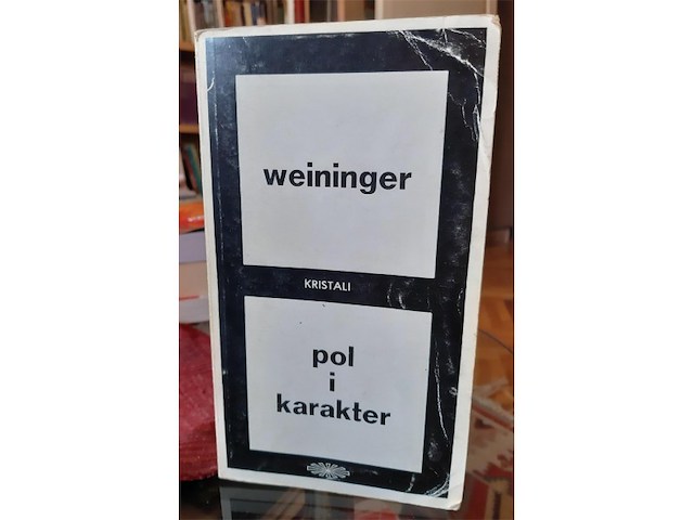 ПОЛ И КАРАКТЕР, Otto Weininger