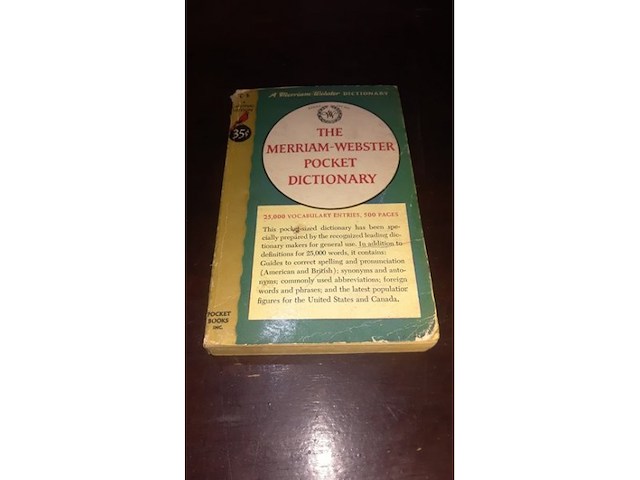 The Merriam - Webster pocket dictionary