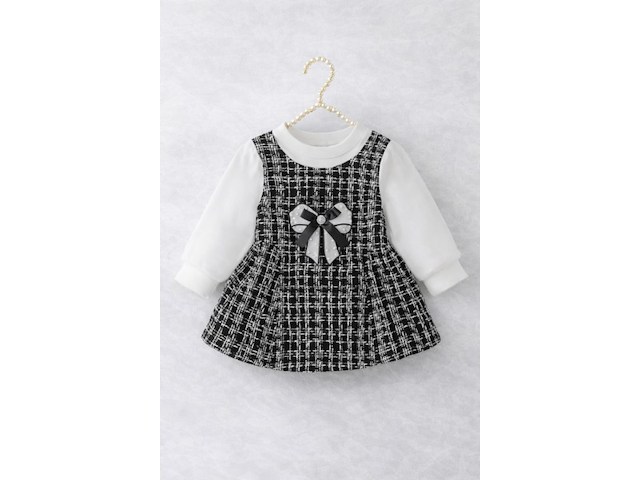 Haljinica za bebe devojcice elegantna 9-12m NOVO