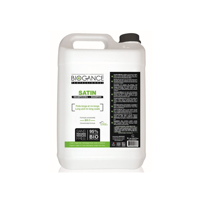 Biogance Profesional: Šampon za dugu dlaku Long Satin, 5L