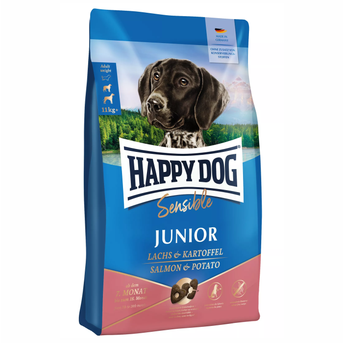 Happy Dog Sensible: Hrana za mlade pse Junior, losos i korompir