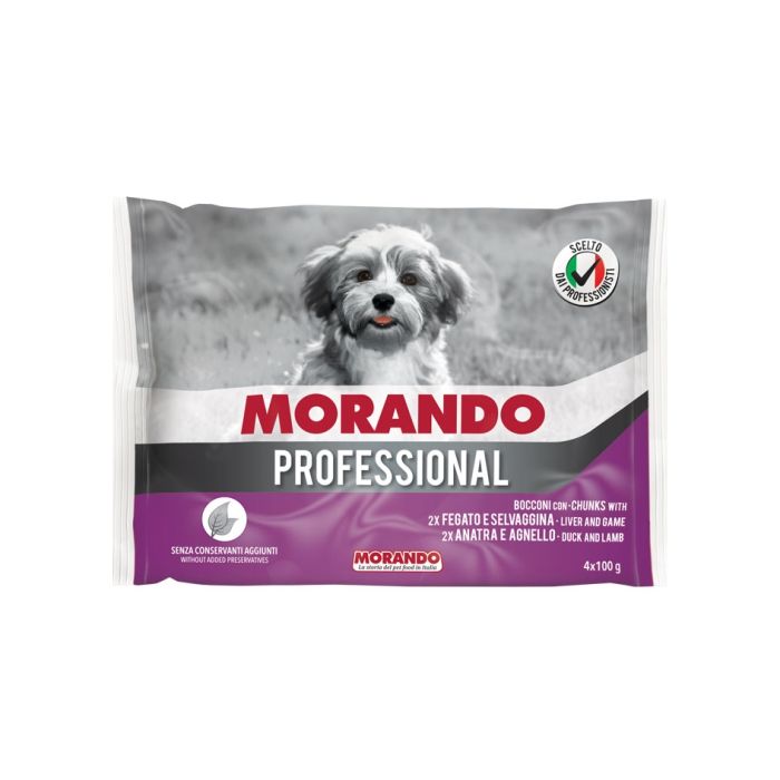 Morando: Vlažna hrana za pse Adult Multi Pack Professional, 4x100 gr