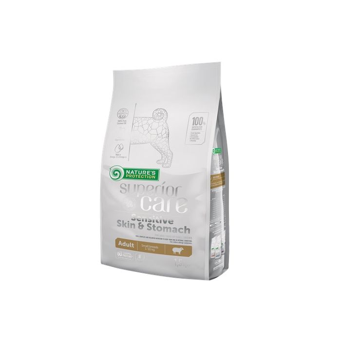 Nature's Protection Superior Care: Sensitive Skin & Stomach Small Breed, Jagnjetina, Hrana za osetljive male pse