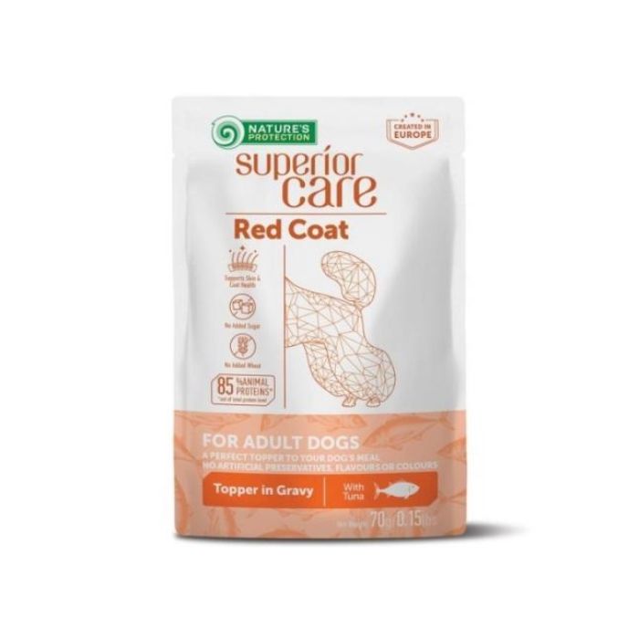 Nature's Protection: Preliv za riđe pse Adult All Breed Red Coat, 70 gr