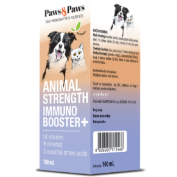Paws and Paws: Preparat za opšte jačanje organizma Immuno Booster +, 100 ml
