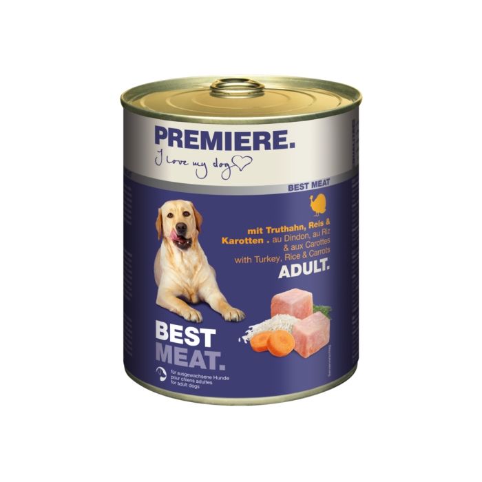 Premiere: Konzerva za pse Adult Best Meat, 800 gr