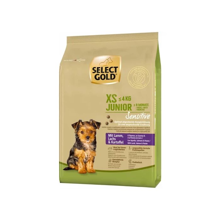 Select Gold: Hrana za mlade pse minijaturnih rasa Sensitive XS Junior, 1 kg