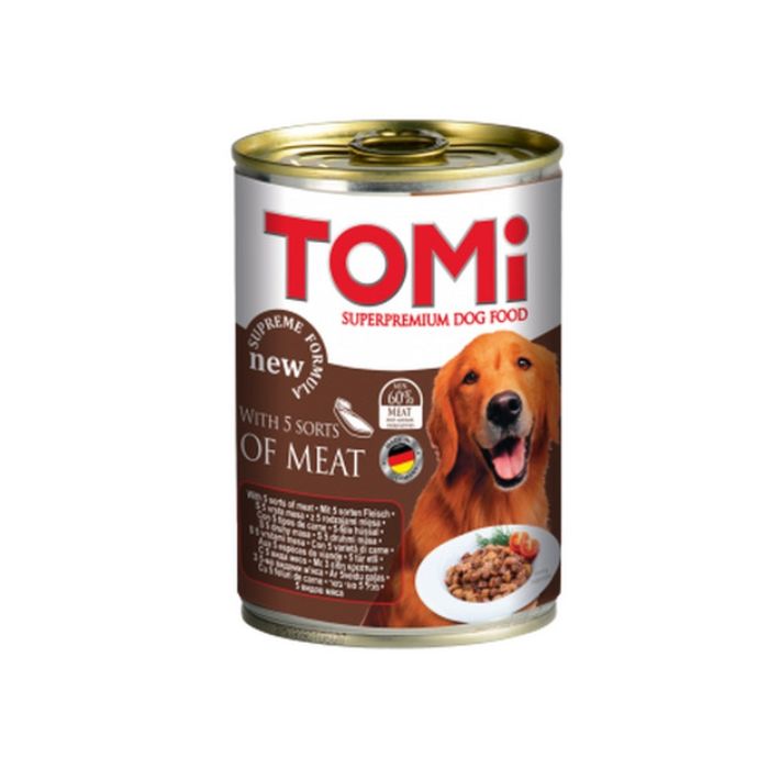Tomi: Vlažna hrana za pse Adult, 24x400 gr
