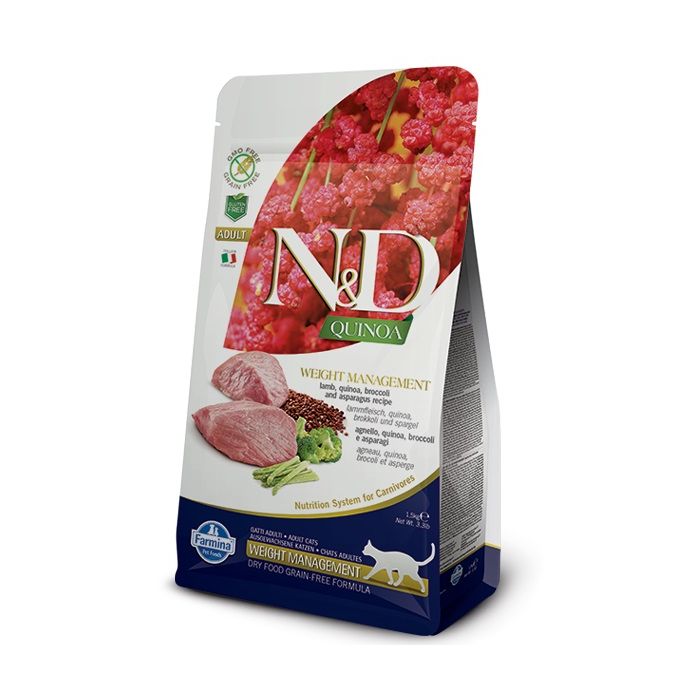 N&D Quinoa: Hrana za kontrolu težine Cat Weight Management, Jagnjetina & Kinoa