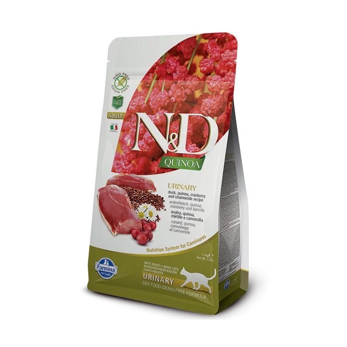 N&D Quinoa: Hrana za mačke sa problemima urinarnog trakta Urinary, Pačetina & Kinoa