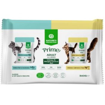 Nature’s Protection Prime: Preliv za odrasle mačke Adult Multifunctions Flowpack, 85 gr x 4 kom