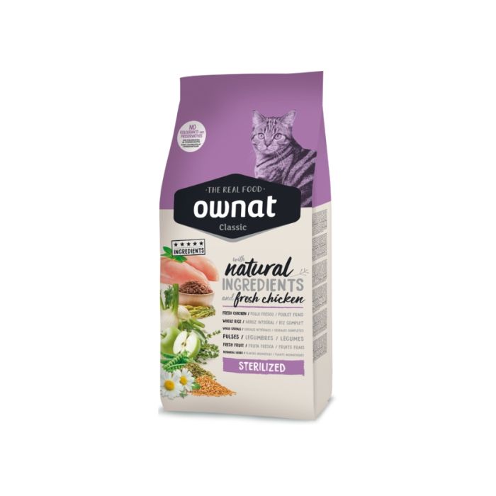Ownat Classic: Hrana za sterilisane mačke Sterilized, 15 kg