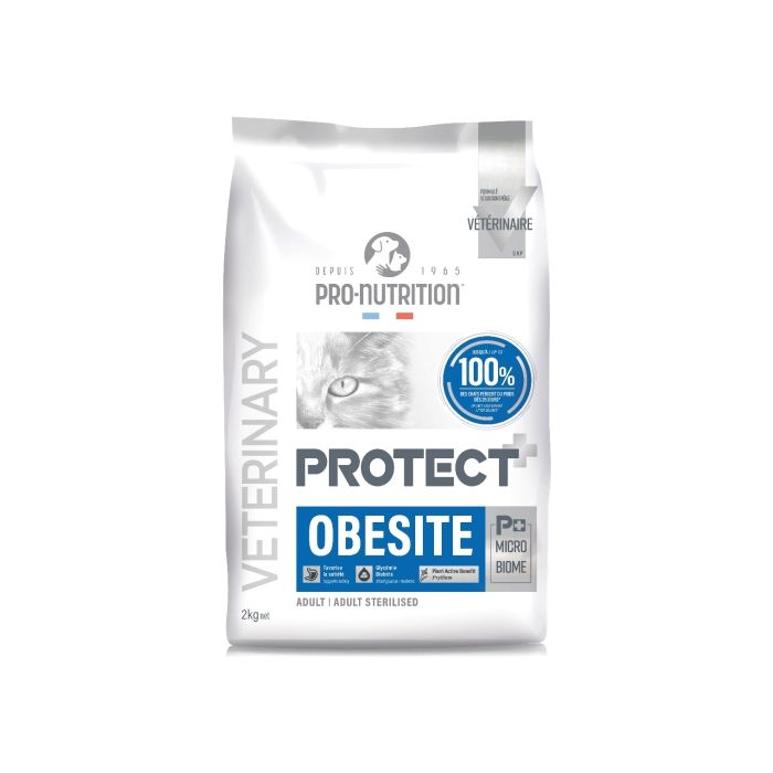 Pro Nutrition Protect: Veterinarksa hrana za mačke Obesite, 2 kg