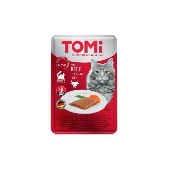 Tomi: Komadići mesa u želeu za mačke, 100gr x 20kom