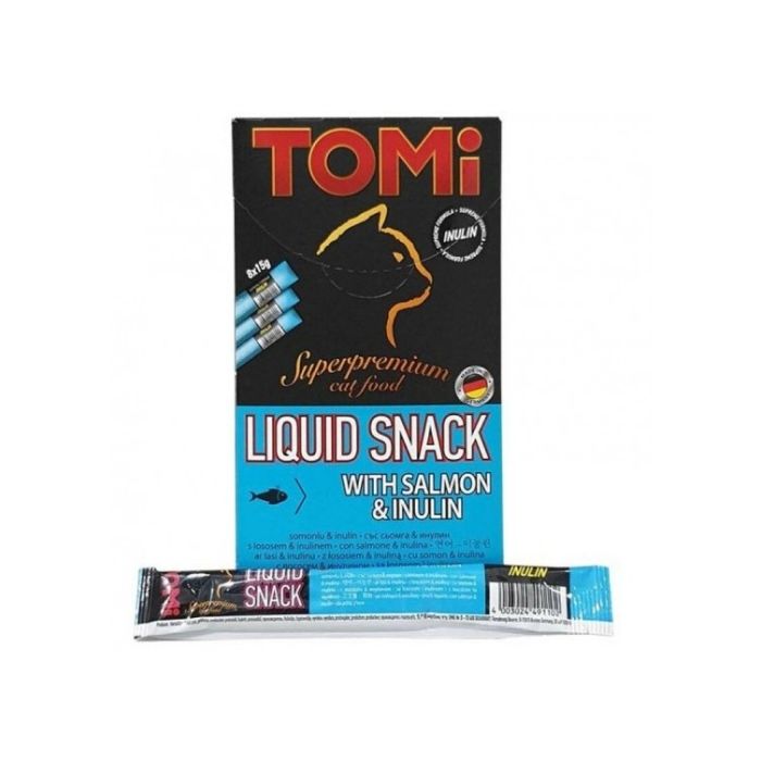 Tomi: Tečna poslastica za mace Snacks Liquid, 8x15 gr