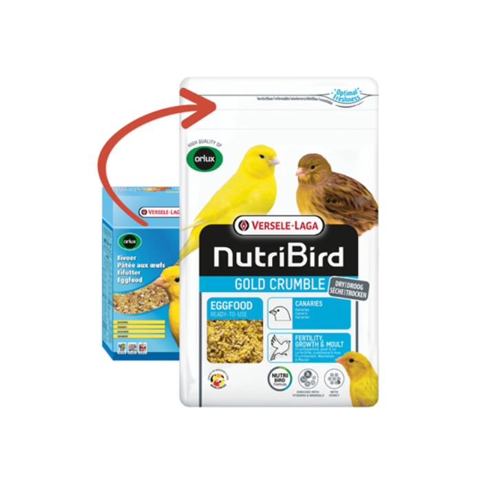 Nutri Bird: Jajčana hrana za kanarince Gold Crumble Canaries