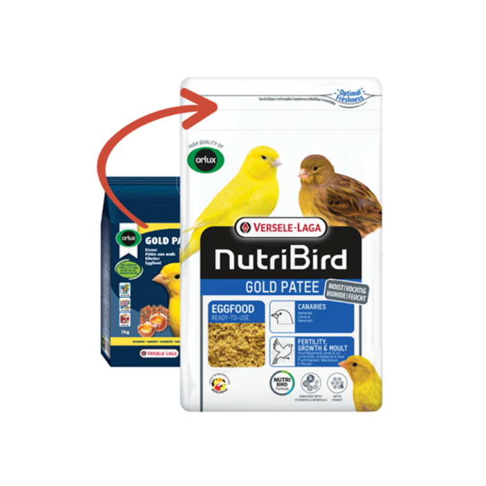 Nutri Bird: Jajčana hrana za kanarince, Evropske i tropske zebe Gold Pate Canaries