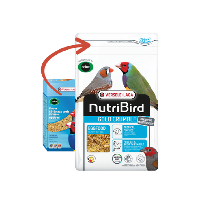 Nutri Bird: Jajčana hrana za tropske zebe Gold Crumble Tropical Finches