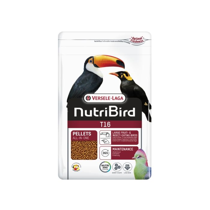 Nutri Bird: Peletirana hrana za velike ptice i papagaje T16, 10 kg