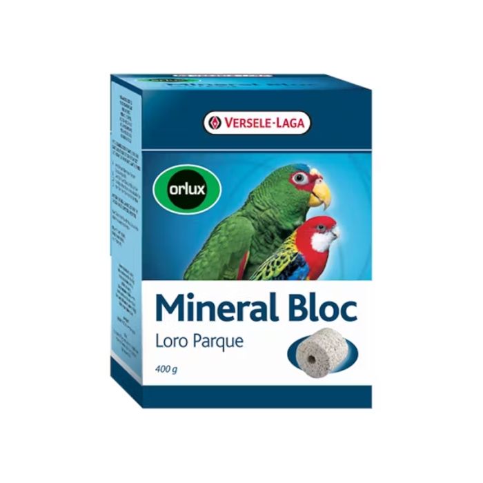 Orlux: Mineralni kamen za srednje i velike papagaje Mineral Bloc Loro Parque, 400 gr