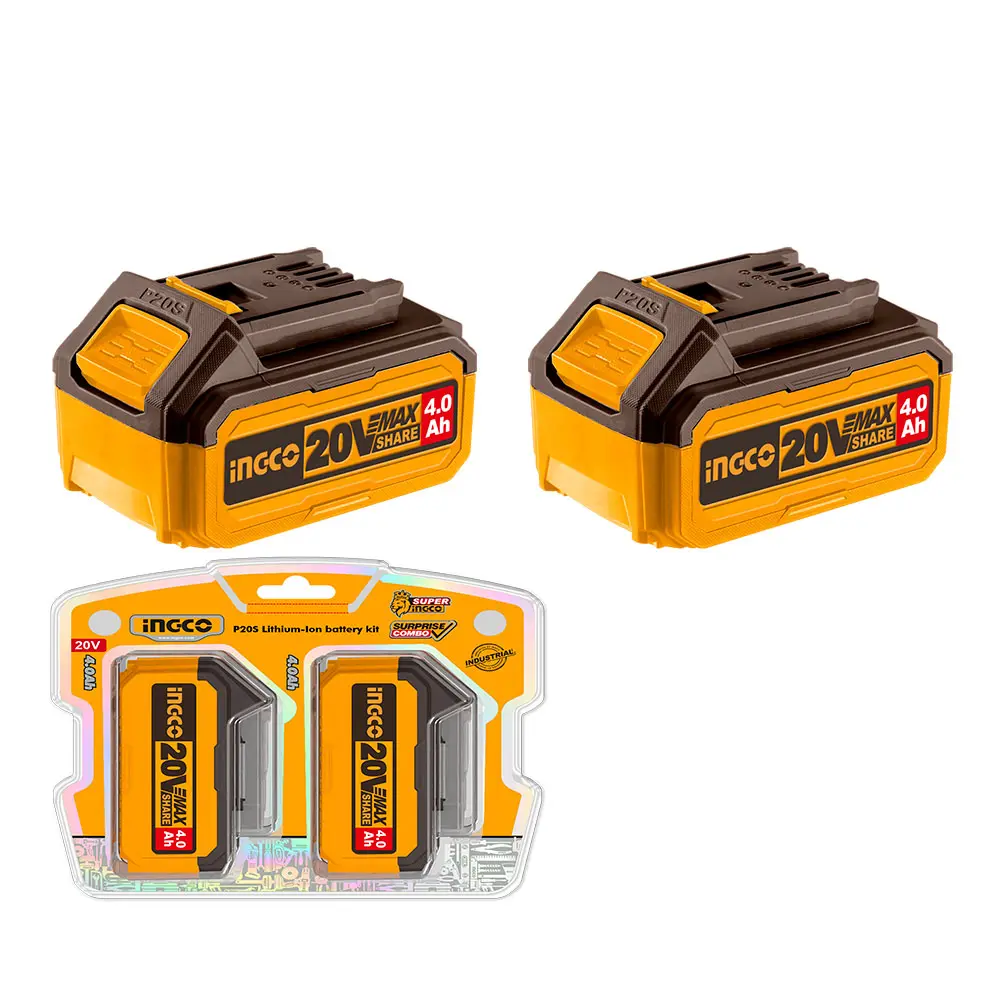 COSLI240312E SET BATERIJA 2X4AH INGCO