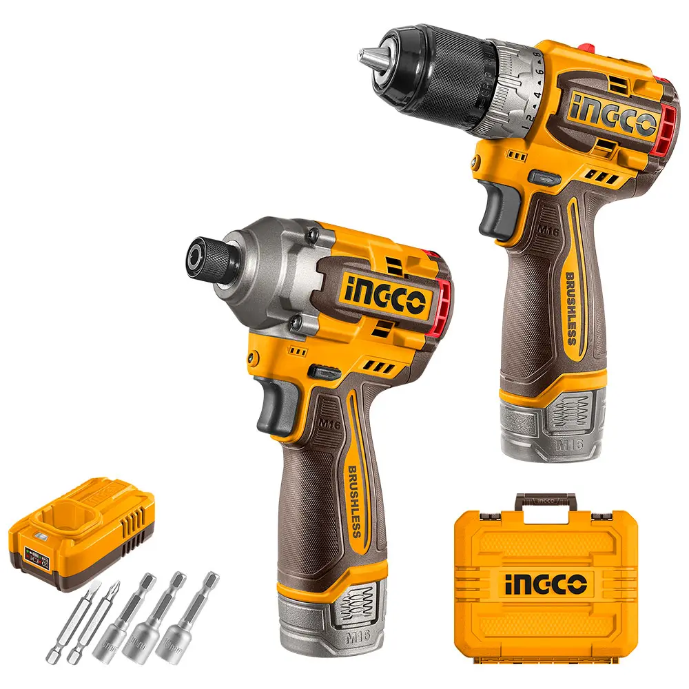 COSLI240968 AKU SET 16V (UD.ODVIJAC 170NM+BUŠ 60NM) SUPER INGCO