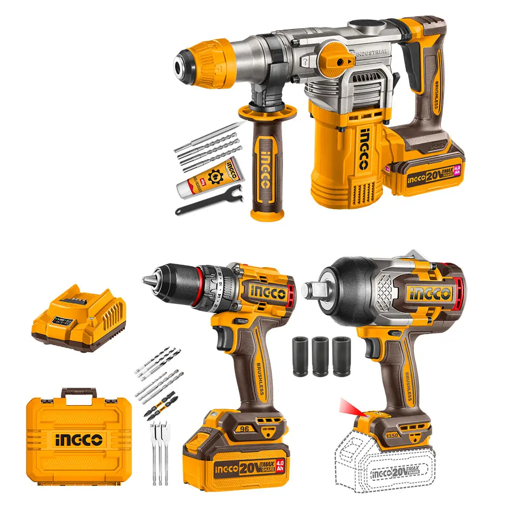 COSLI250281E AKU SET (BUŠ 96NM+HAMER+UD.ODVIJAČ 1350NM) SUPER INGCO