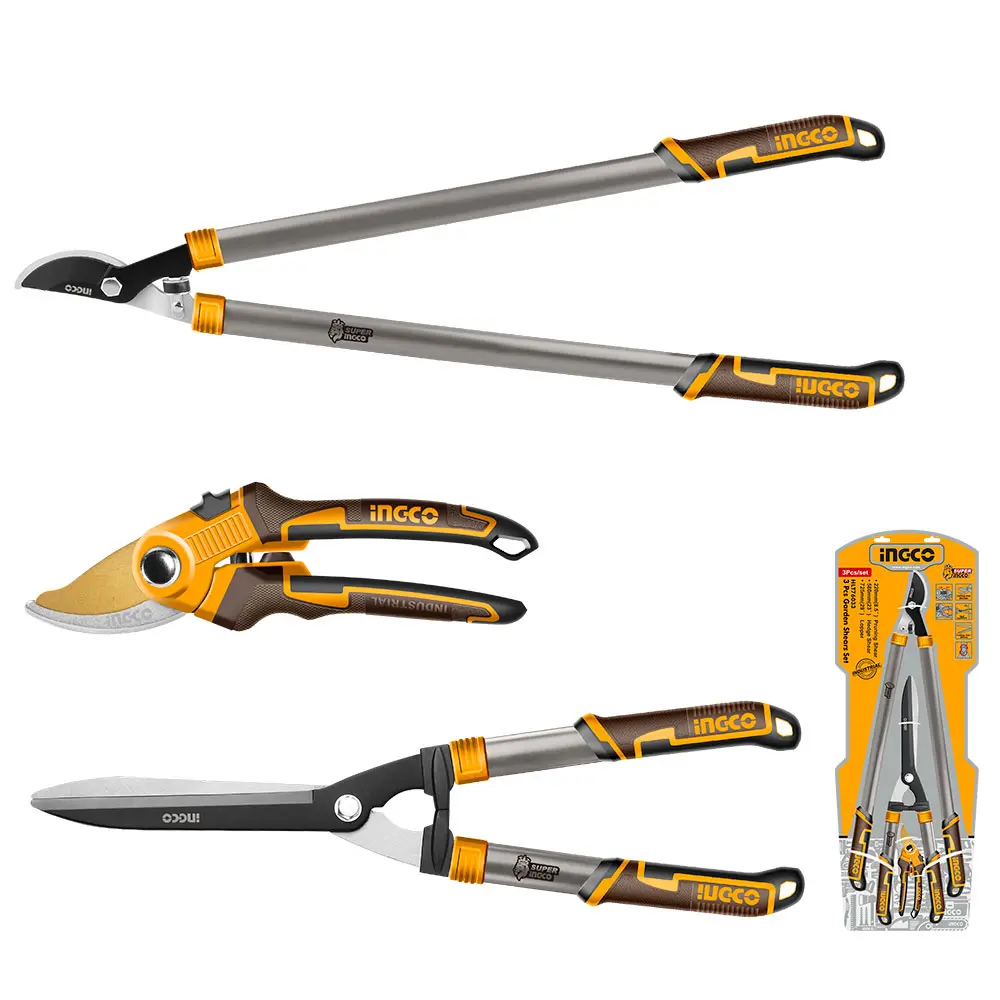 HLT76033 BAŠTENSKE MAKAZE SET 3KOM INGCO