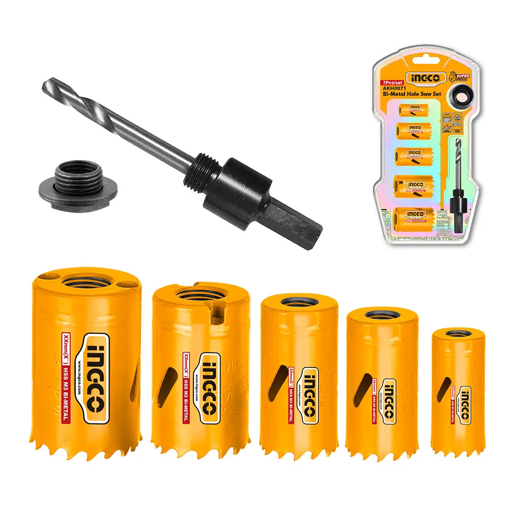 AKH0071 SET KRUNA ZA METAL 19-35MM INGCO