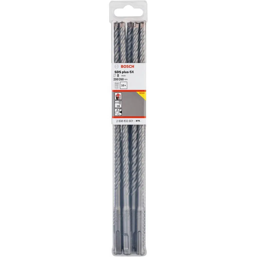 2608833901 SDS PLUS 5X 8X200X260 BOSCH